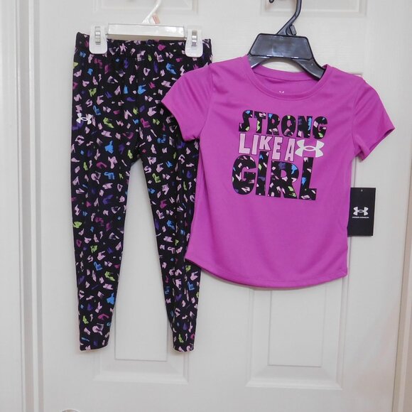 Under Armour | Matching Sets | Nwt 2pc Under Armour Strong Like A Girl ...